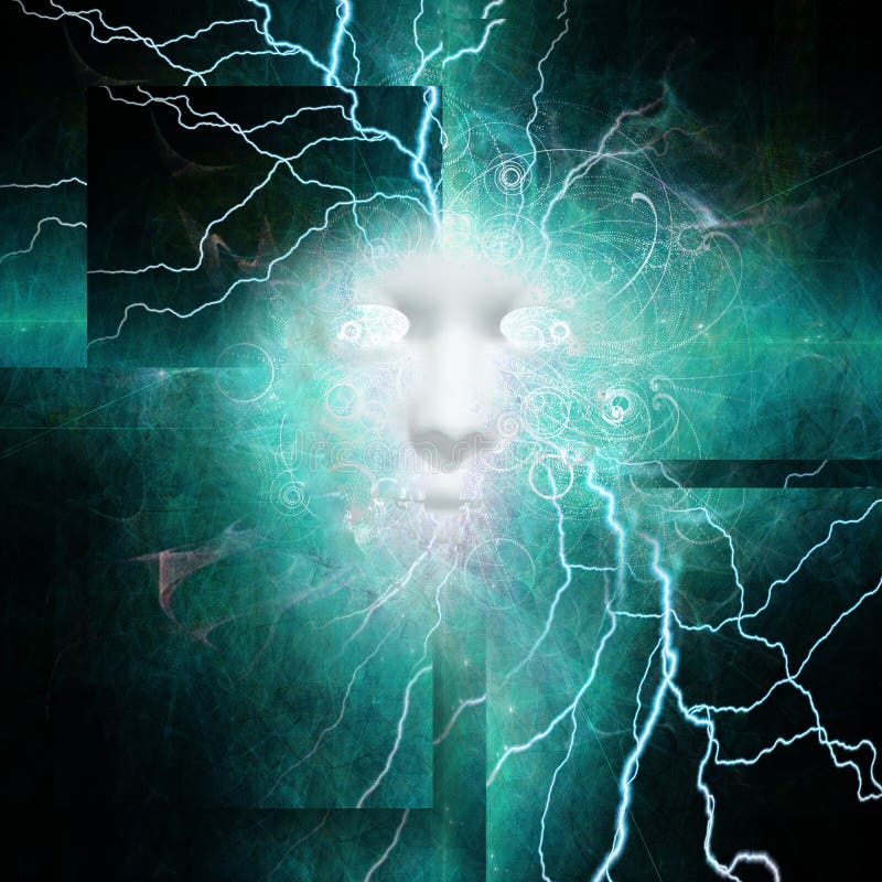 Face and energy stock illustration. Illustration of created - 153220564