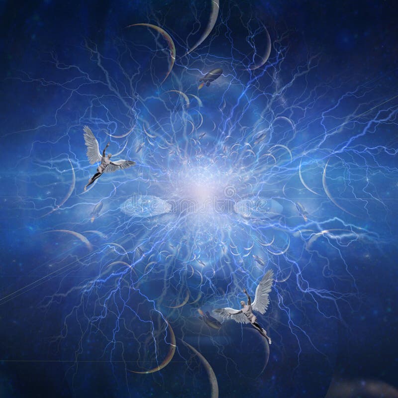 Face of eternity stock illustration. Illustration of energy - 208487392