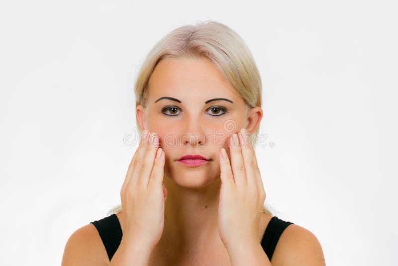 Face Exercise for Women Tapdance Stock Photo - Image of isolated ...