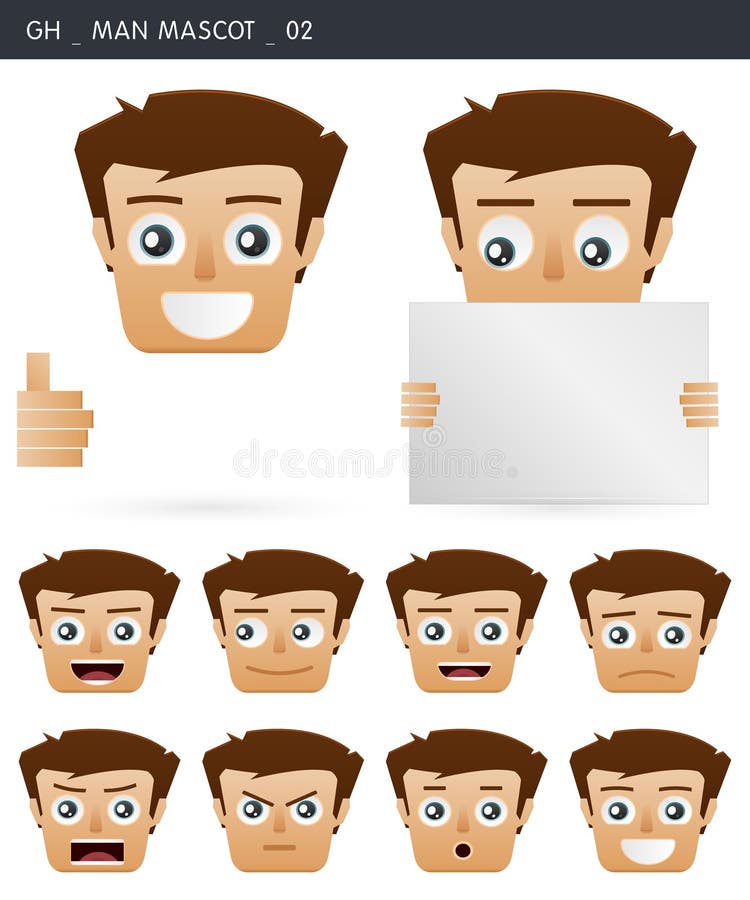 Face expressions 02 stock illustration. Illustration of smile - 17105741