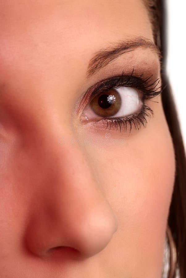 Face eye nose stock image. Image of inside, color, caucasian - 7170113