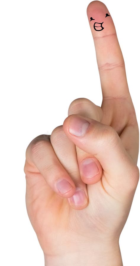Face on a finger stock illustration. Illustration of annual - 77567061