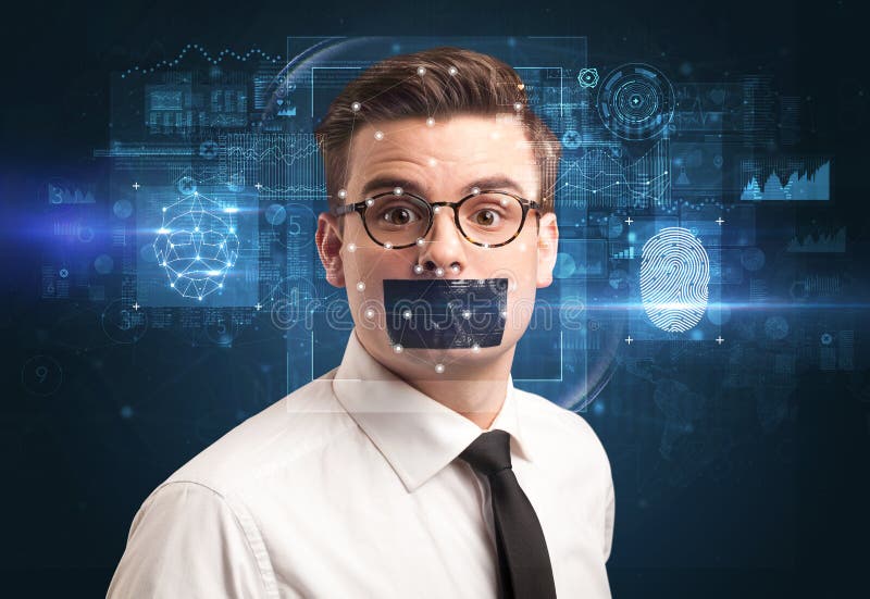 Face and Fingerprint Detection Concept Stock Photo - Image of interface ...