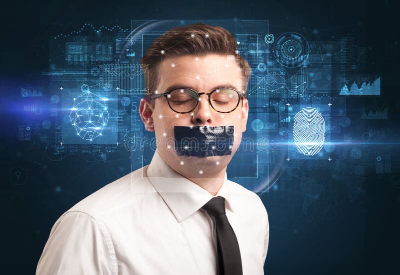 Face and Fingerprint Detection Concept Stock Image - Image of face ...