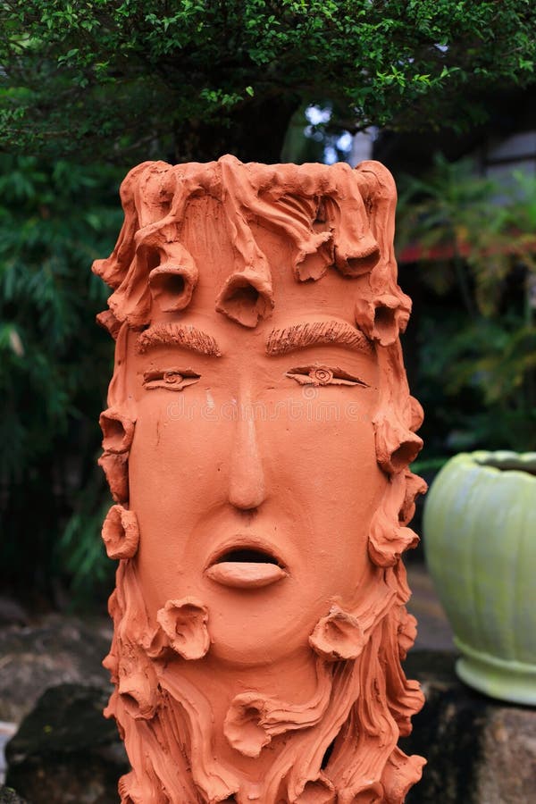 Face flowerpot stock photo. Image of flowerpot, face - 57763220