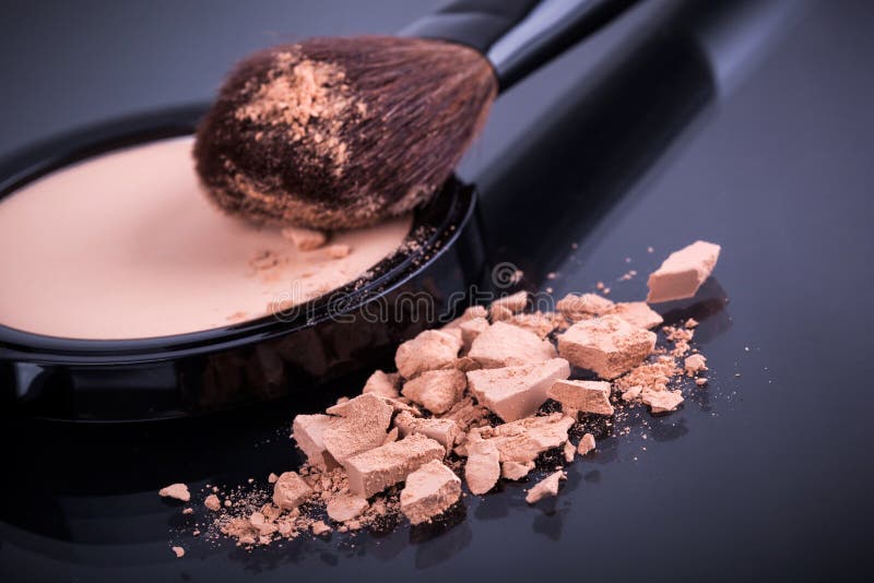 Face foundation powder stock image. Image of crushed - 188221719