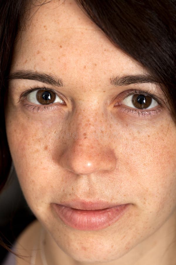 Face with freckles stock image. Image of face, adult - 22177915