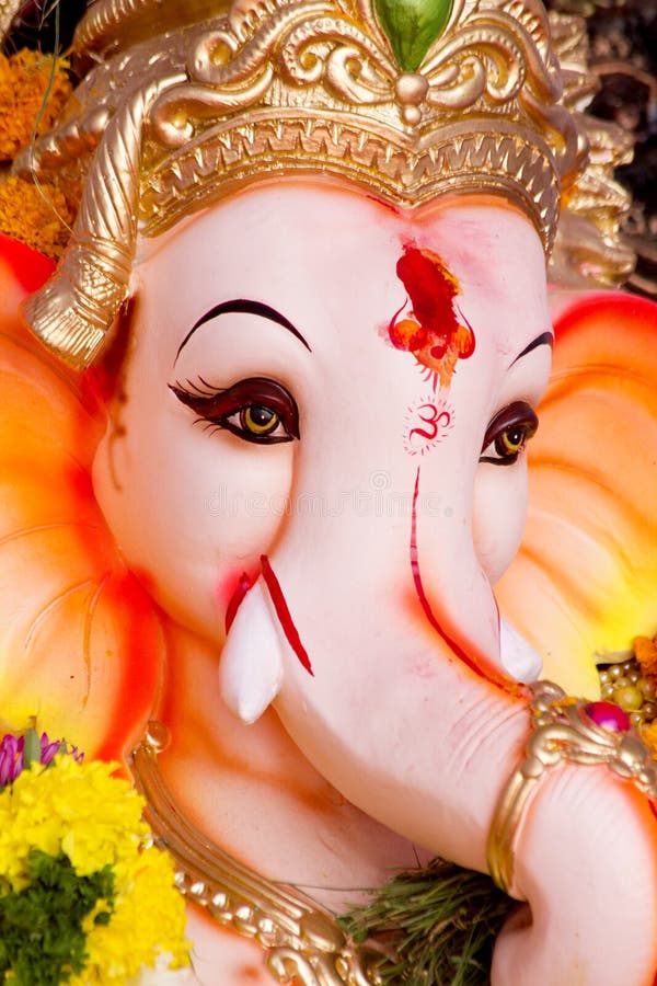 Lord Ganesha - statue stock photo. Image of face, decoration - 157608348