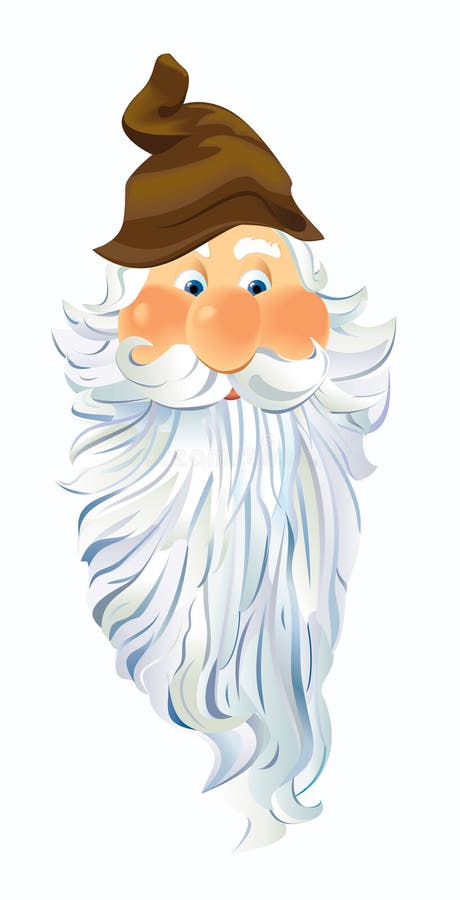 The Face of a Gnome. Vector EPS10 Illustration. Stock Vector ...