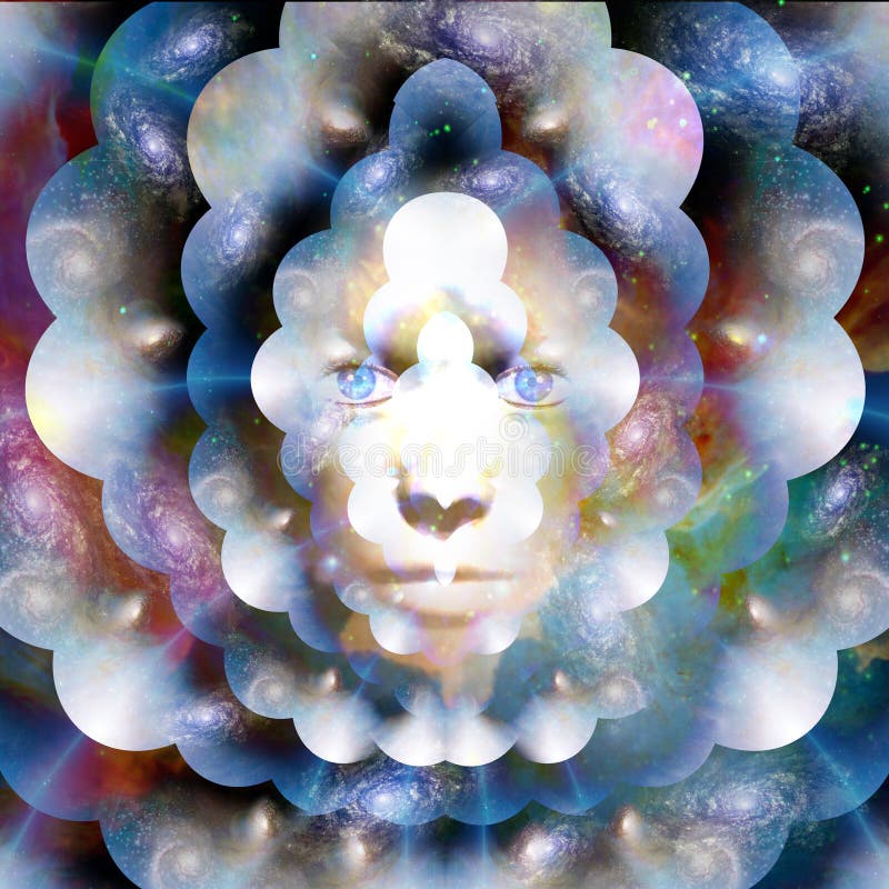 The face of God stock illustration. Illustration of magic - 203624921