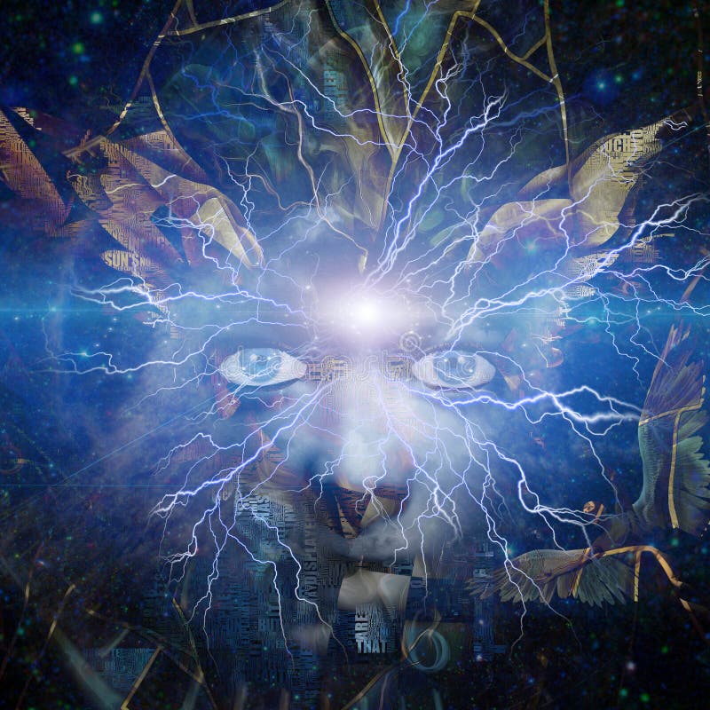 Face of God stock illustration. Illustration of emotion - 87630864