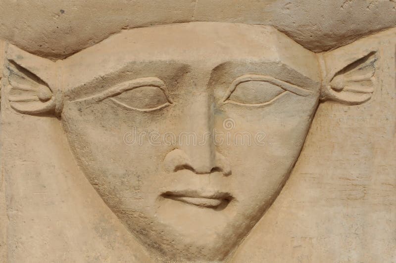 The face of Hathor stock photo. Image of womanhood, love - 18513456