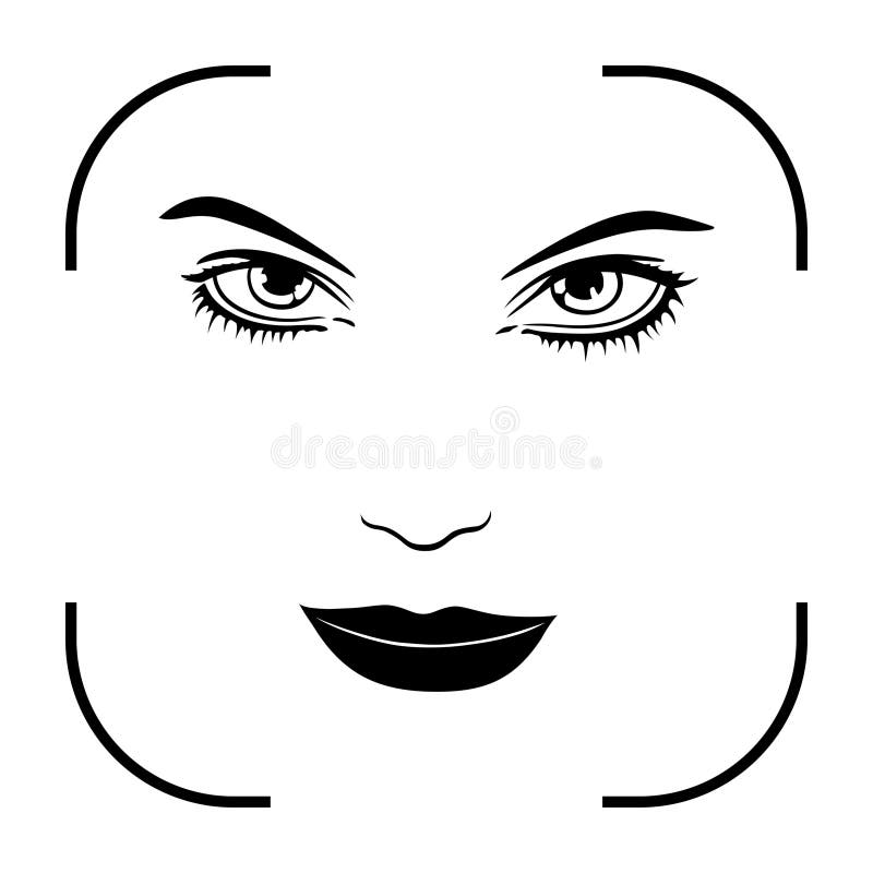 Face ID Icon. Face Scanning Symbol, Simple, Vector, Icon for Website ...