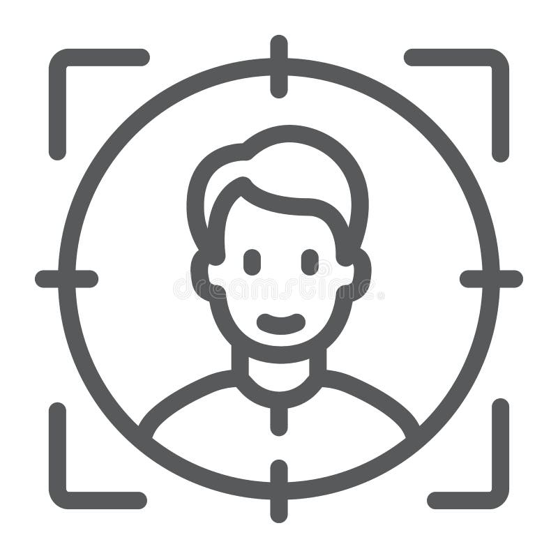 Face ID Line Icon, Face Recognition Stock Vector - Illustration of ... Face ID Line Icon, Face Recognition Stock Vector - Illustration of ...