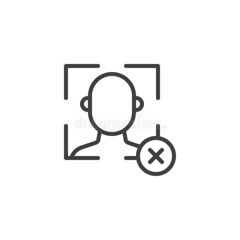 Face Scan Outline Icon Stock Illustrations – 3,292 Face Scan Outline ...