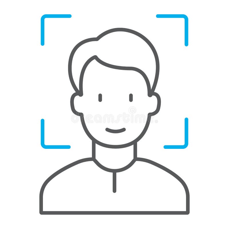 Face ID Line and Glyph Icon, Face Recognition and Face Identification ... Face ID Line and Glyph Icon, Face Recognition and Face Identification ...