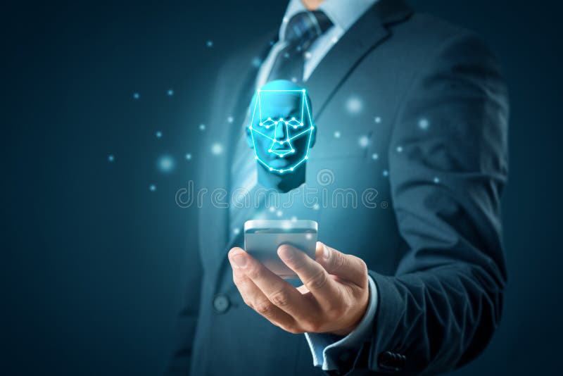 Face Identification Smart Phone Unlock Stock Image - Image of ...