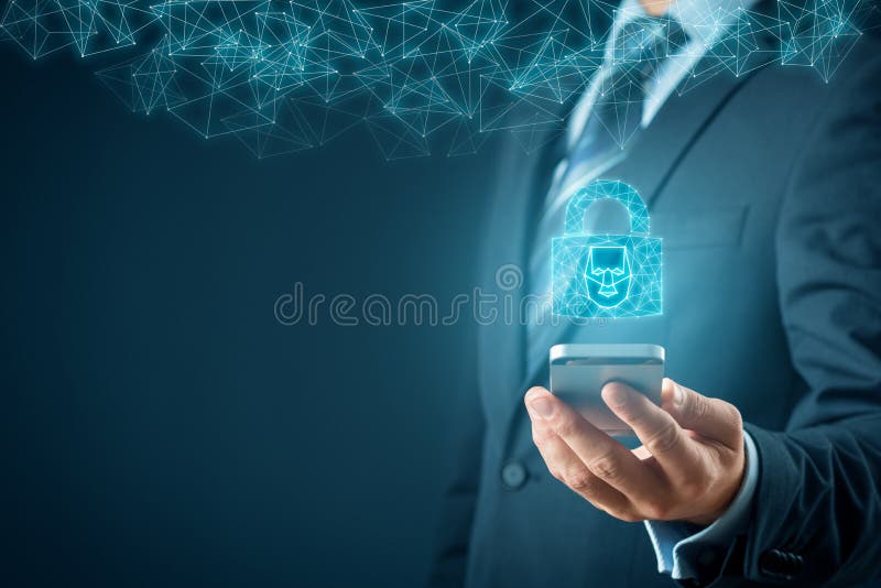 Face Identification Smart Phone Unlock Stock Image - Image of ...