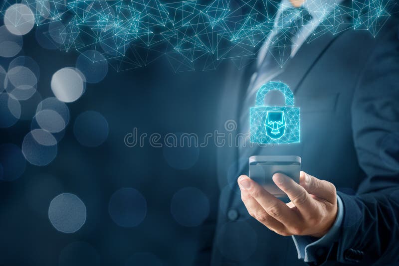 Face Identification Smart Phone Unlock Stock Image - Image of ...