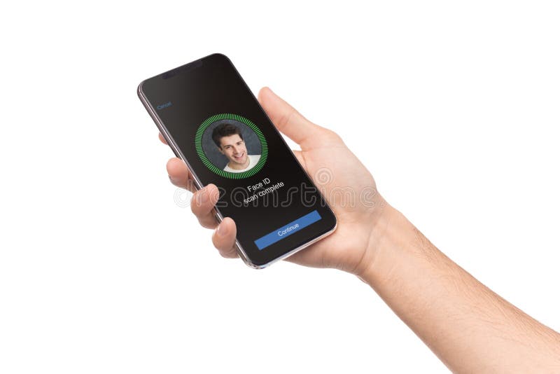 Face Identification Smart Phone Unlock Stock Image - Image of ...