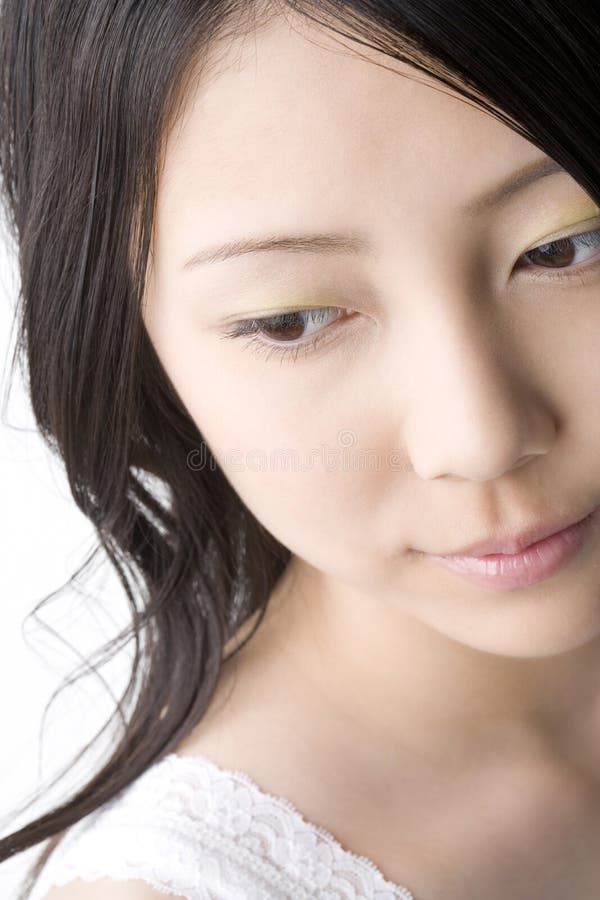 Face of Japanese woman stock image. Image of female, japanese - 10091961