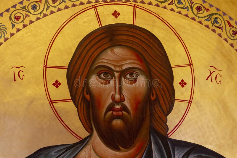 The Face of Jesus Christ Pictured Inside the Dome of an Orthodox Church ...