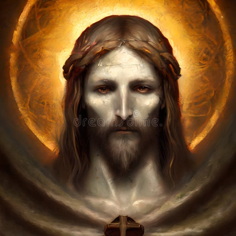 The Face of Jesus, a Portrait of the Wounded and Tortured Face of ...