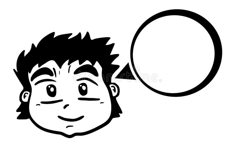 Face kid talk stock vector. Illustration of funny, child - 240482157