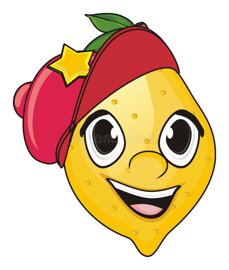 Face of lemon stock illustration. Illustration of smell - 89789203