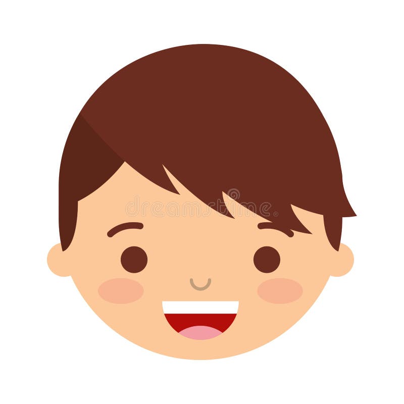 Face of little boy stock illustration. Illustration of extension ...