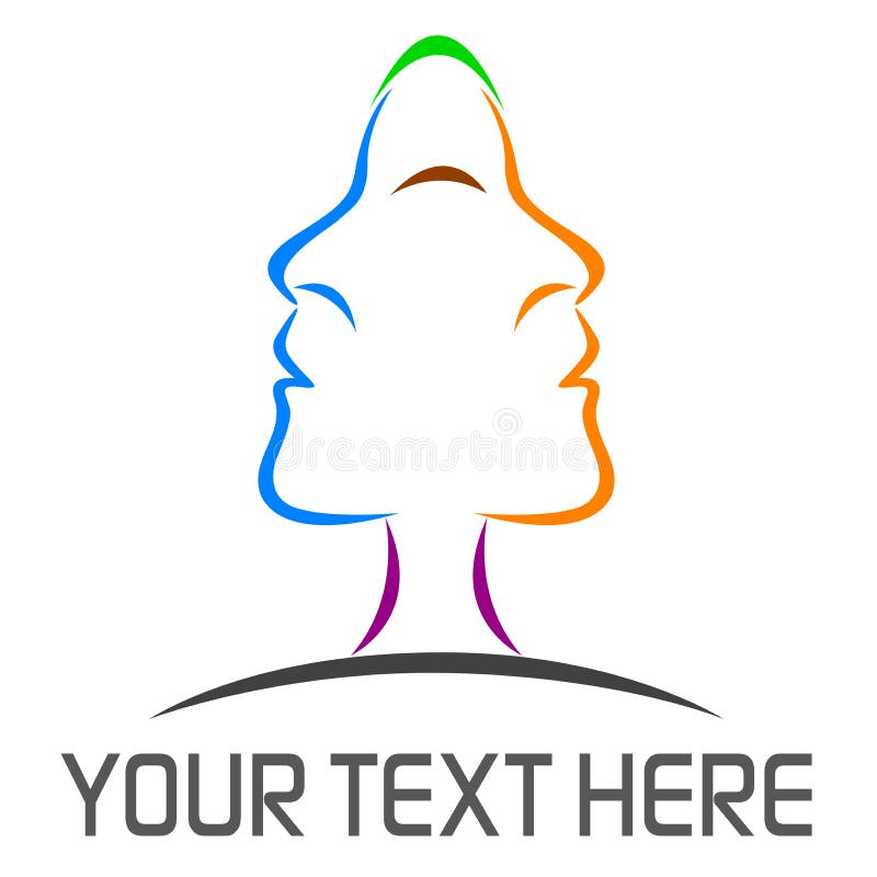 Face logo stock vector. Illustration of faces, decoration - 22502922