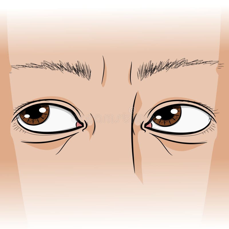 Face Looking Glance Expression Stare Closeup Eyebrows Stock ...