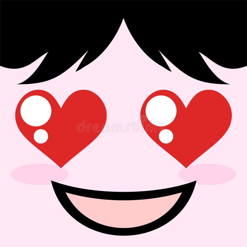 Face in love design stock vector. Illustration of face - 88779690