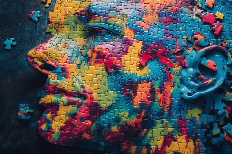 Ace Made of Colorful Puzzle Pieces, Representing Fresh Ideas and the ...