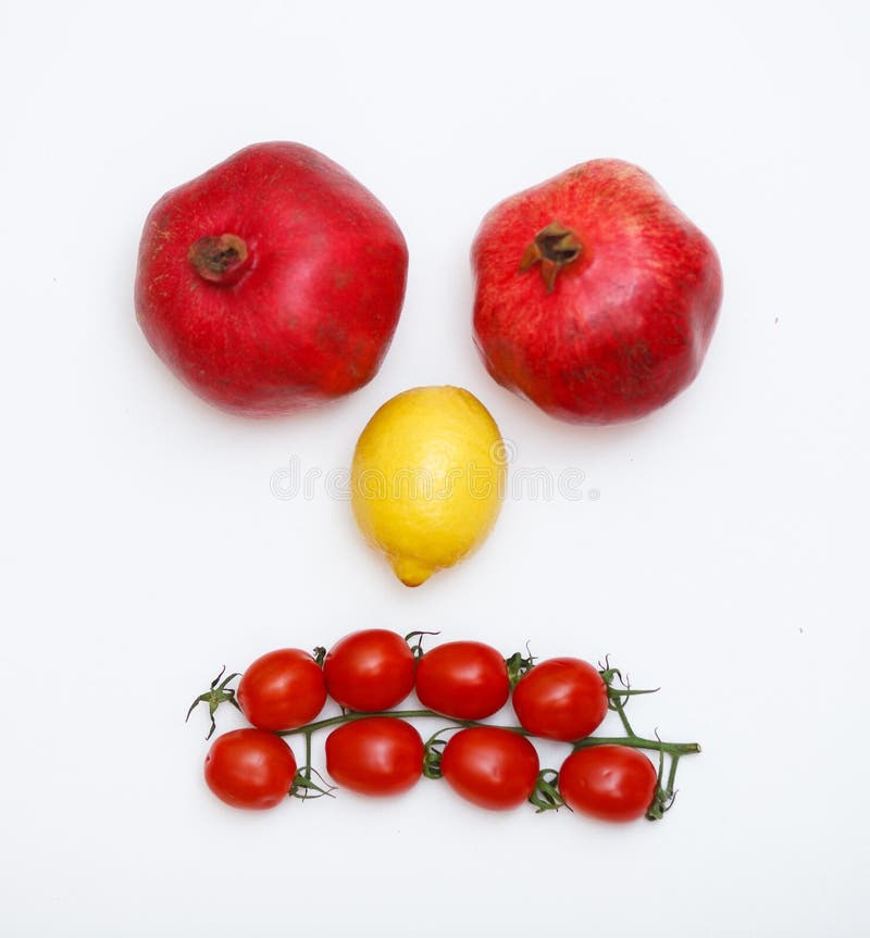 Sad face fruits stock photo. Image of strawberry, smile - 23453476