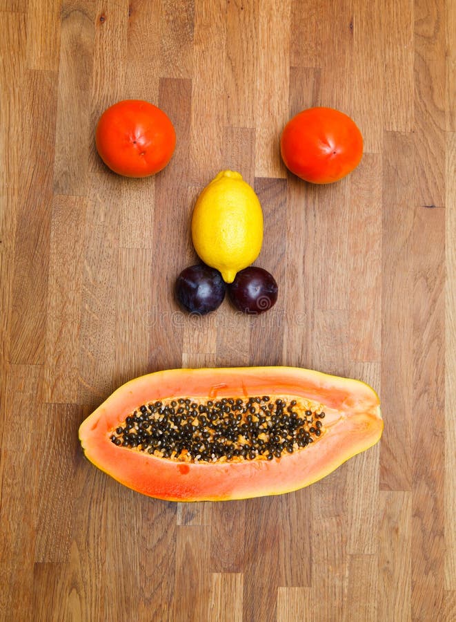 Face made of fruits stock photo. Image of human, crop - 21200474