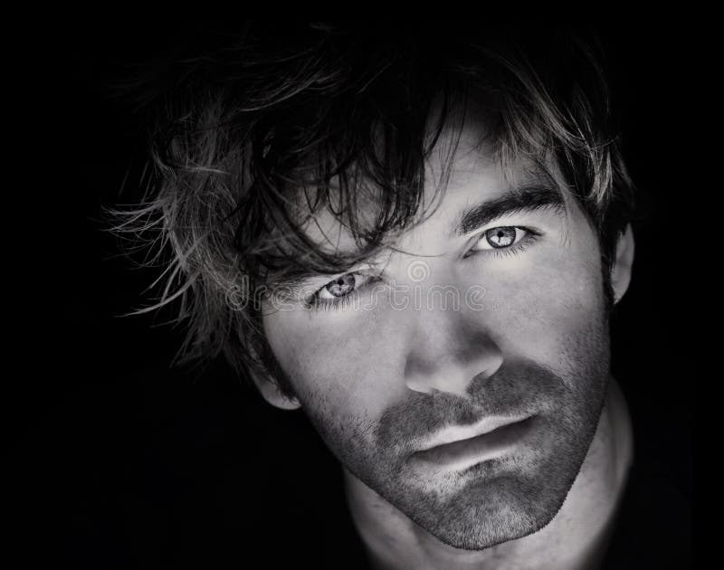 Beautiful man face stock image. Image of face, expression - 23697591