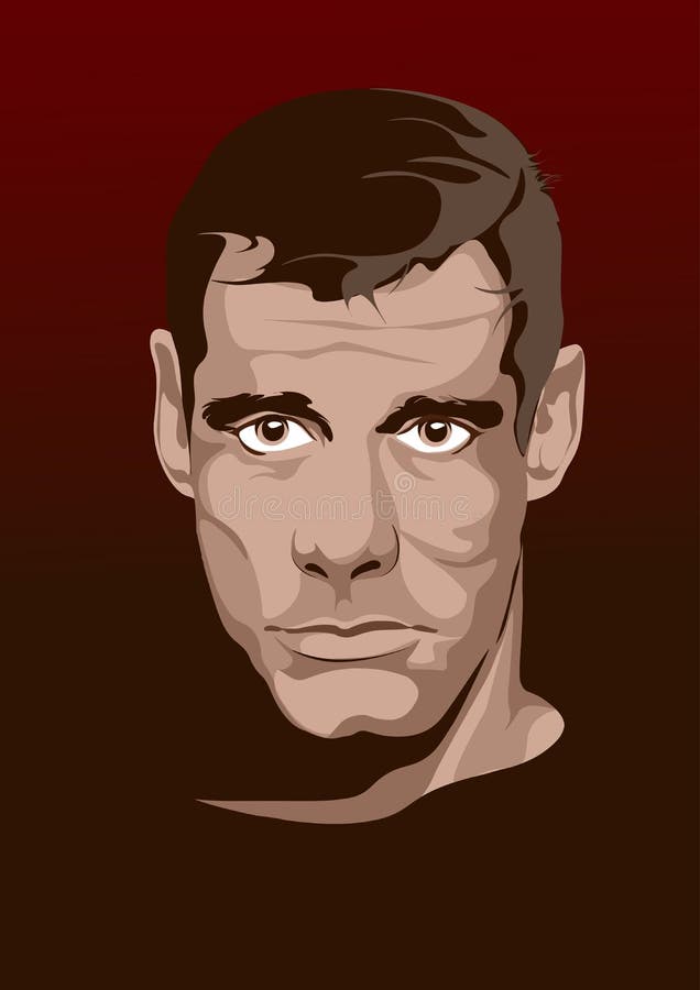 Face of Man. Comic Book Style Imitation Stock Illustration ...