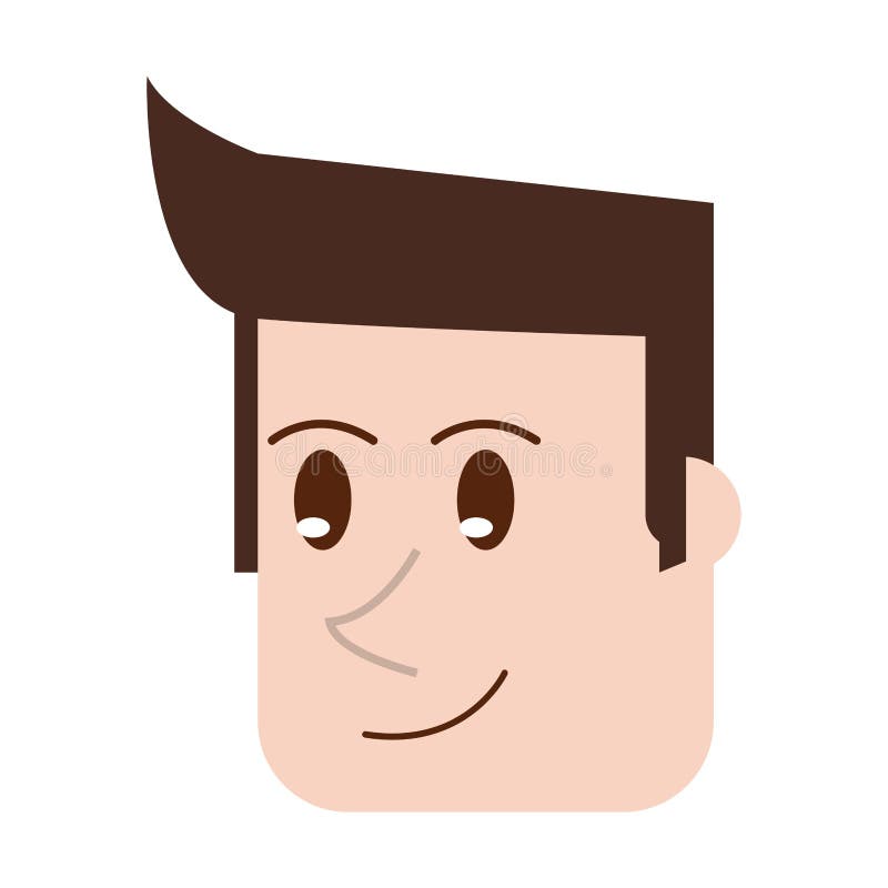 Face man smiling design stock vector. Illustration of drawing - 81291777