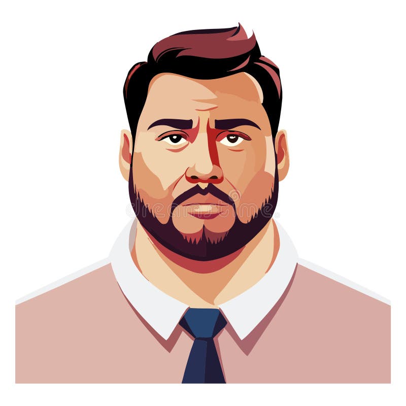 Face man stock vector. Illustration of cool, portrait - 277717461