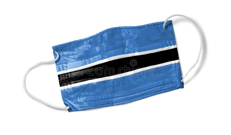 Face Mask with Botswana Flag Stock Photo - Image of country, banner ...