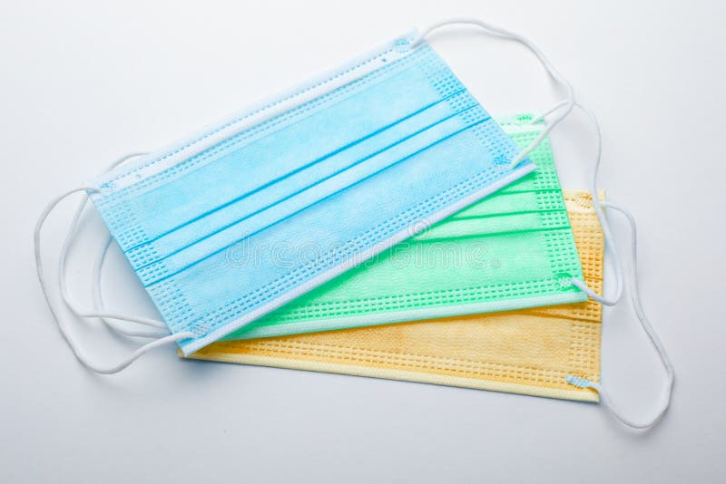 Face Mask with Different Colors Stock Image - Image of health ...