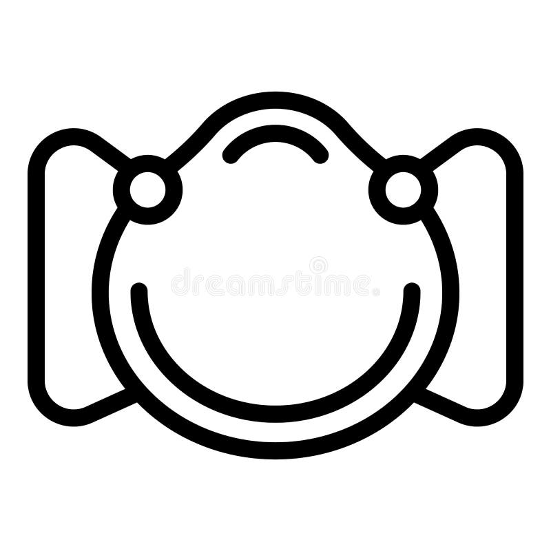 Face Mask Icon Outline Vector. Child Study Stock Vector - Illustration ...