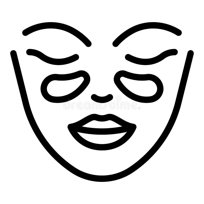 Face Mask Icon Outline Vector. Eye Patch Stock Illustration ...