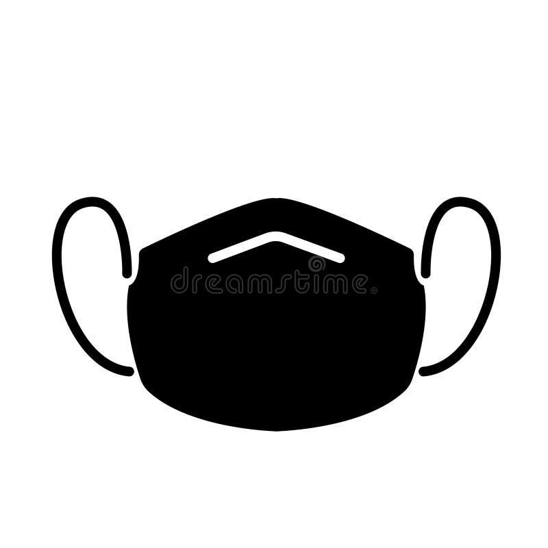 Face Mask Silhouette Stock Illustrations – 24,386 Face Mask Silhouette ...