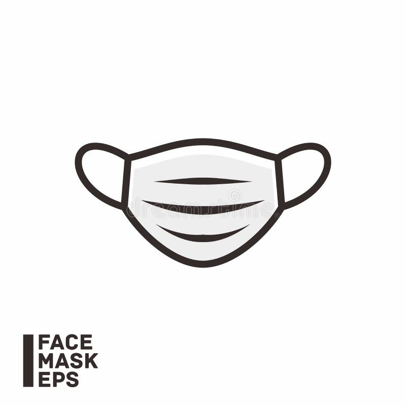 Use Face Mask Symbol, Icon Vector Eps Stock Vector - Illustration of ...