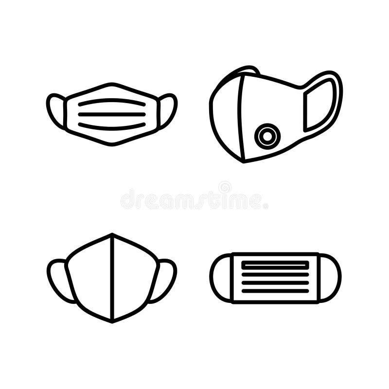 Face Mask Icon . Medical Face Mask Icon Stock Vector - Illustration of ...