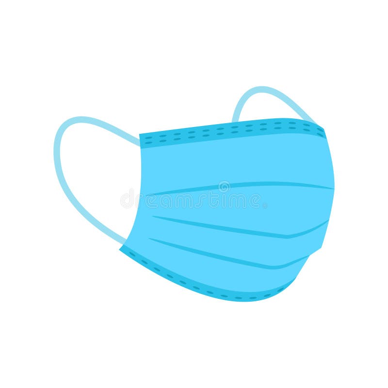 Face Mask Illustration in Flat Design. Vector Illustration Stock Vector ...