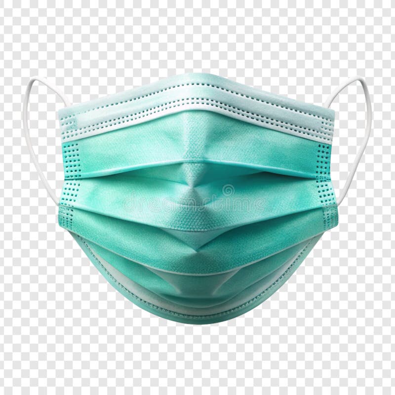 Face Mask Isolated on Transparent Background Stock Illustration ...