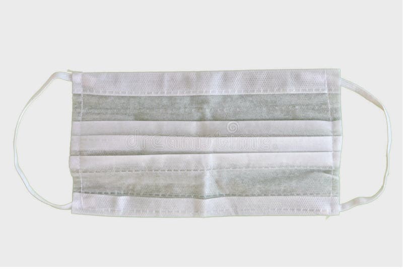 Face Mask Isolated on White Background Stock Image - Image of infection ...